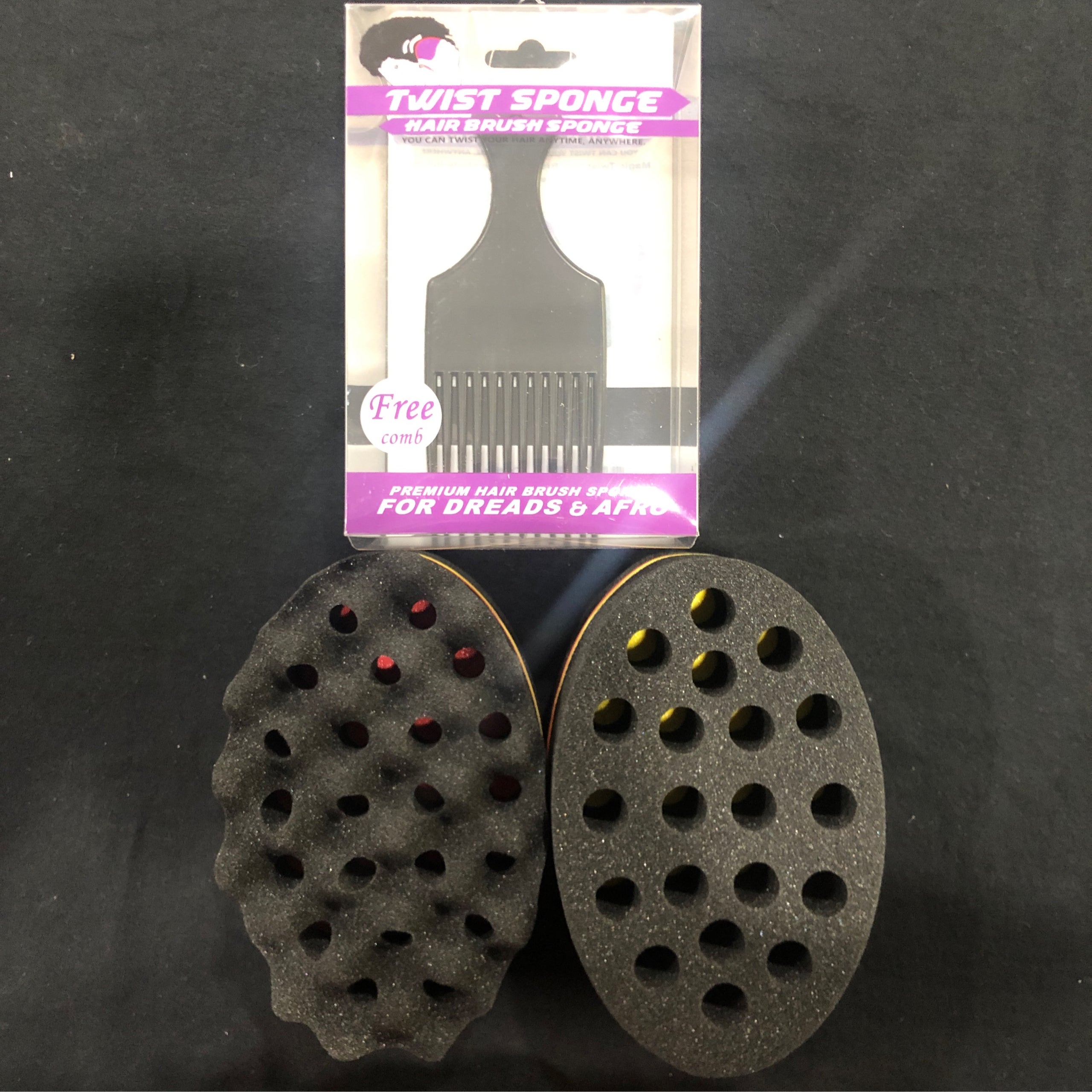 Twist Sponge for Dreads & Afro w/Free Comb | Armstrong's Beauty Supply LLC.